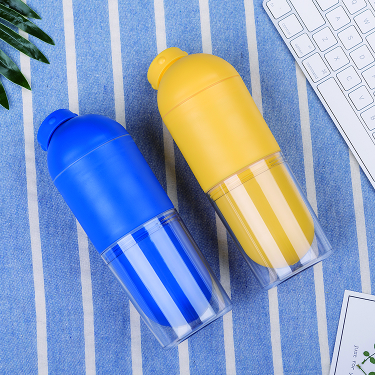 Hot-selling Dual-functional Colorful Capsule Pills Shape Plastic Water ...