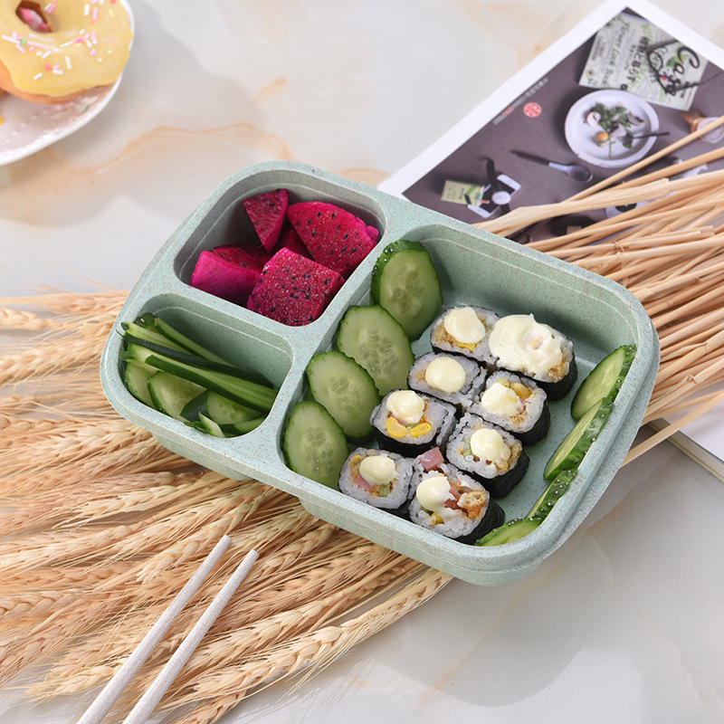 Disposable Biodegradable Rice Husk Tableware Bamboo Dinnerware Set ...
