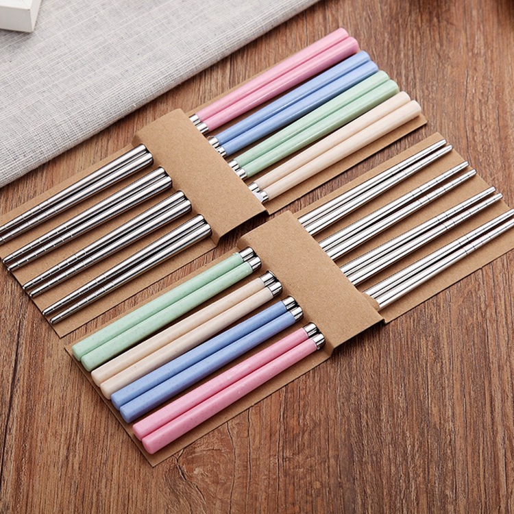 Hot Selling Wheat Straw Stainless Steel Chopsticks - Buy Chopsticks ...