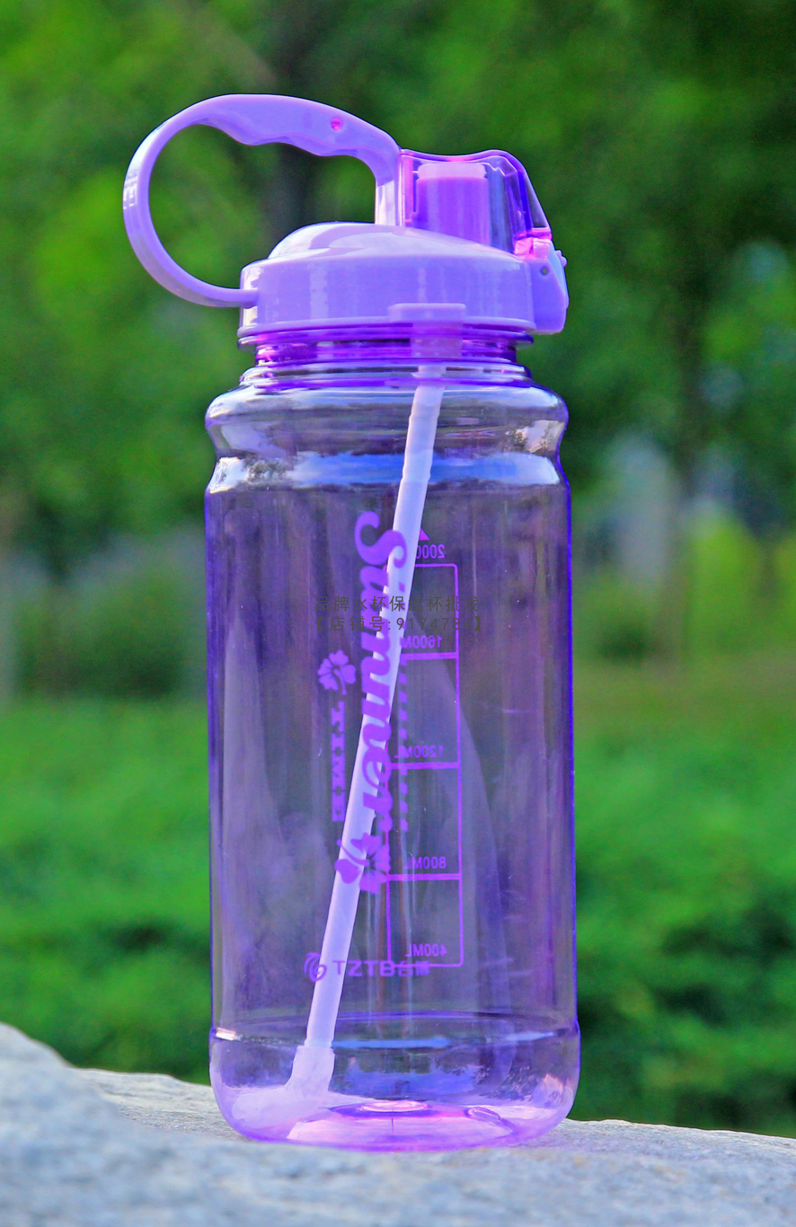 Super Big Water cup 2000ml water bottle large capacity straw space cup ...