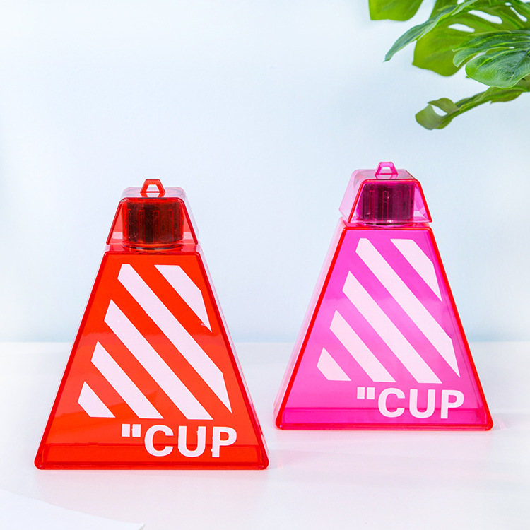 Plastic triangle bottle gift mini flat portable life department store ...