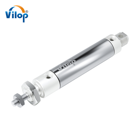 V-Series Pneumatic Cylinders 9/16 Inch Bore Spring Return Double End ...