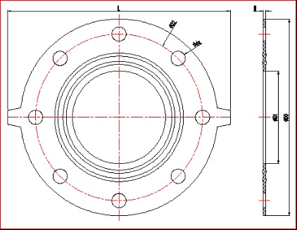 PVC Flange Gasket EPDM FPM වර්ගය සවි කිරීම - Huasheng නල මාර්ගය