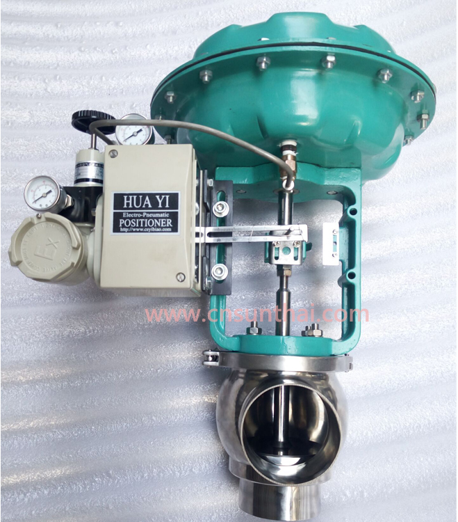 Stainless Steel Sanitary Automatic Membrane Control Valve with 4~2mA ...