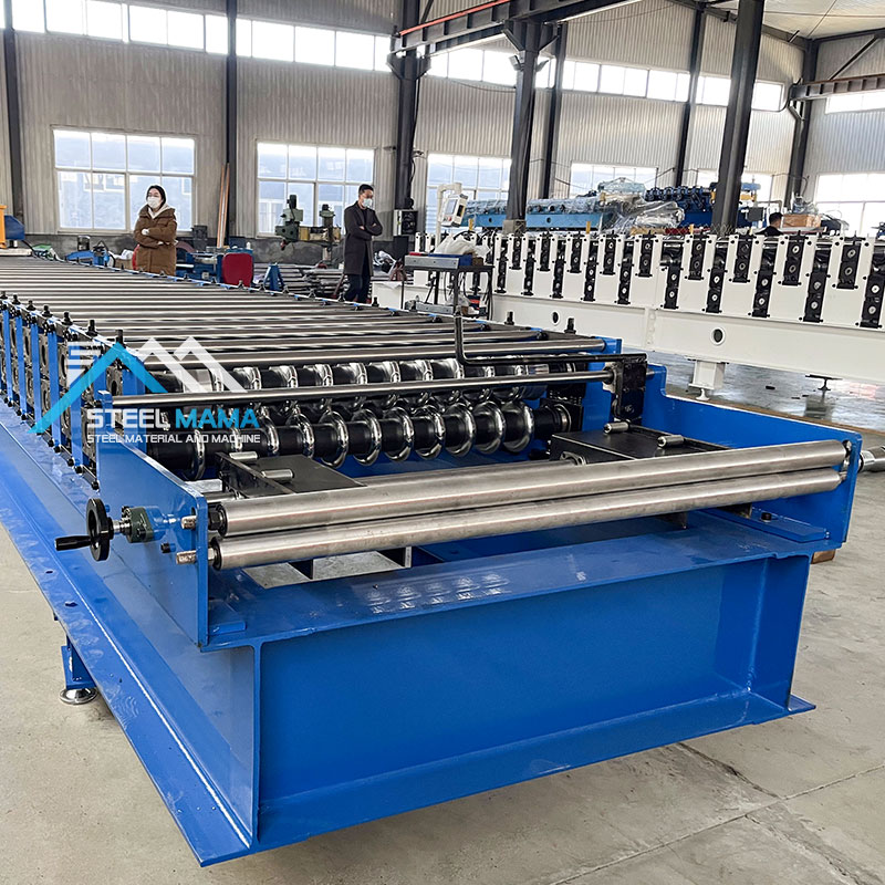 G550 Full Automatic Glazed Metal Tile Roofing Corrugated Sheet Cold Roll Forming Machine ...