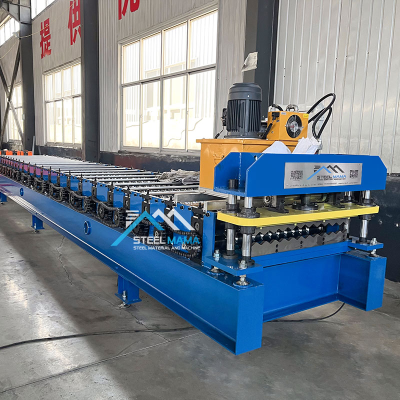 G550 Full Automatic Glazed Metal Tile Roofing Corrugated Sheet Cold Roll Forming Machine ...