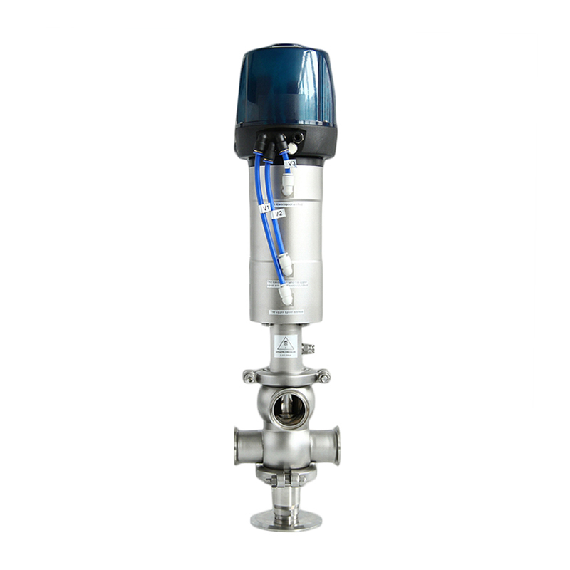 Sanitary Double Seat Mixproof Valve With Intelligent Head from China ...
