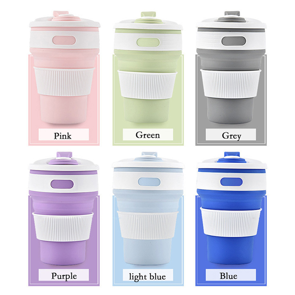 350ml/12oz Portable Folding Coffee Cups Travel Telescopic Collapsible ...
