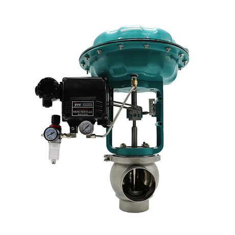 Stainless Steel Sanitary Automatic Membrane Control Valve with 4~2mA ...