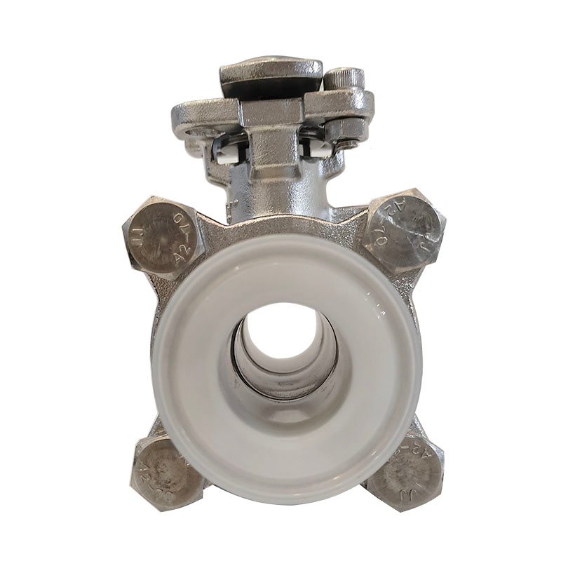 Sanitary Fluorine Lined 3 Piece Ball Valve from China manufacturer ...