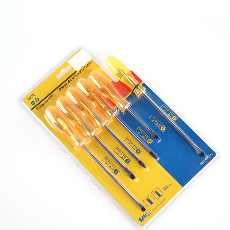 Custom China Screwdriver Tool Set With Blister 6 Pc Transparent Handle ...