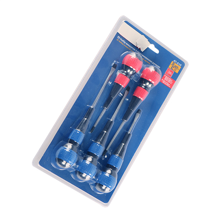 5 Pc Rubber Handle Bit Holder Screwdriver Set With Blister Pack - Buy 5 ...