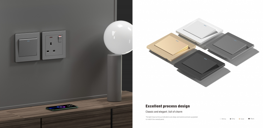 Order Now Ultra Slim Switch Socket MF 3 Pin&13A & best quality switches ...